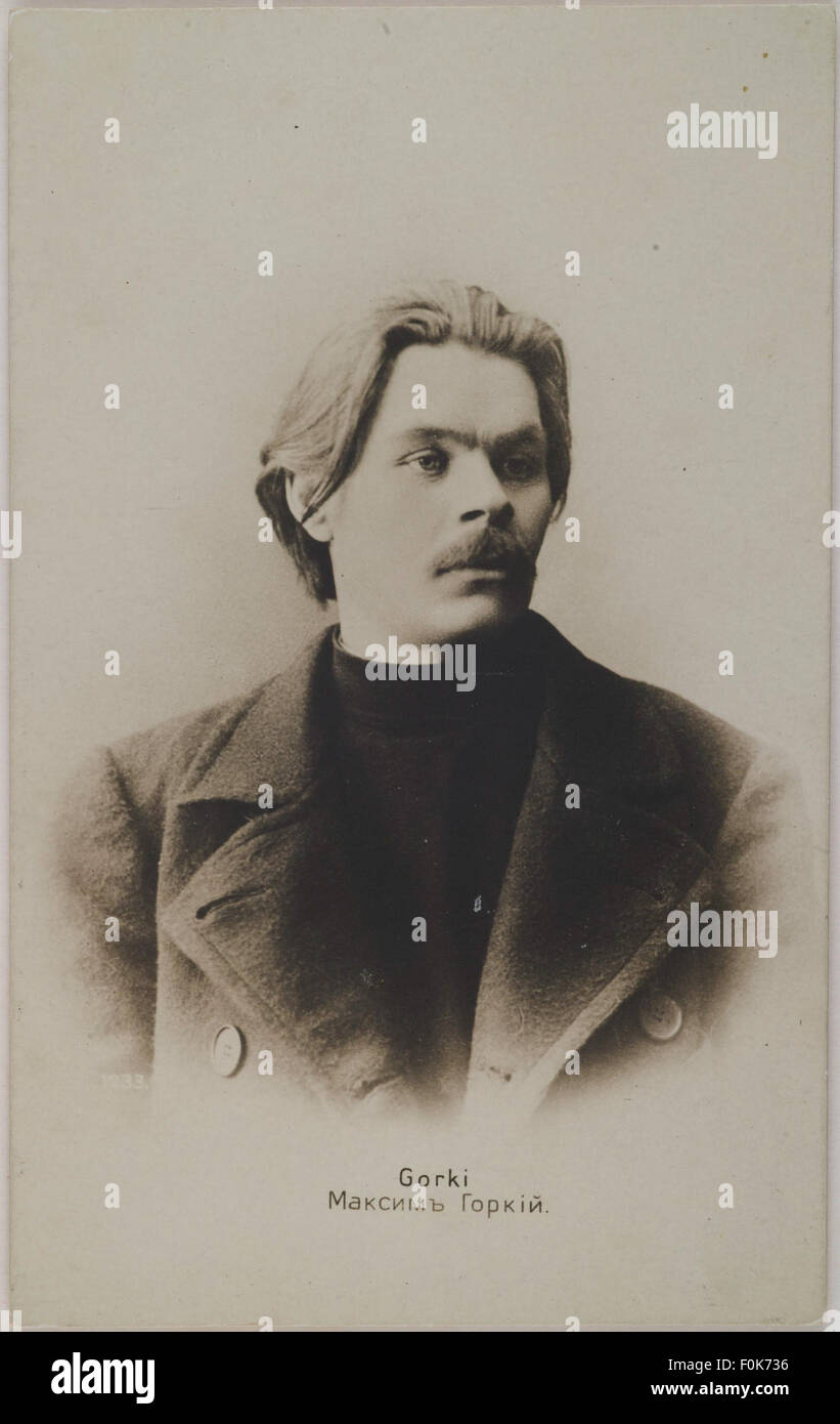 This studio portrait of Maxim Gorky, one of Russia’s most influential ...