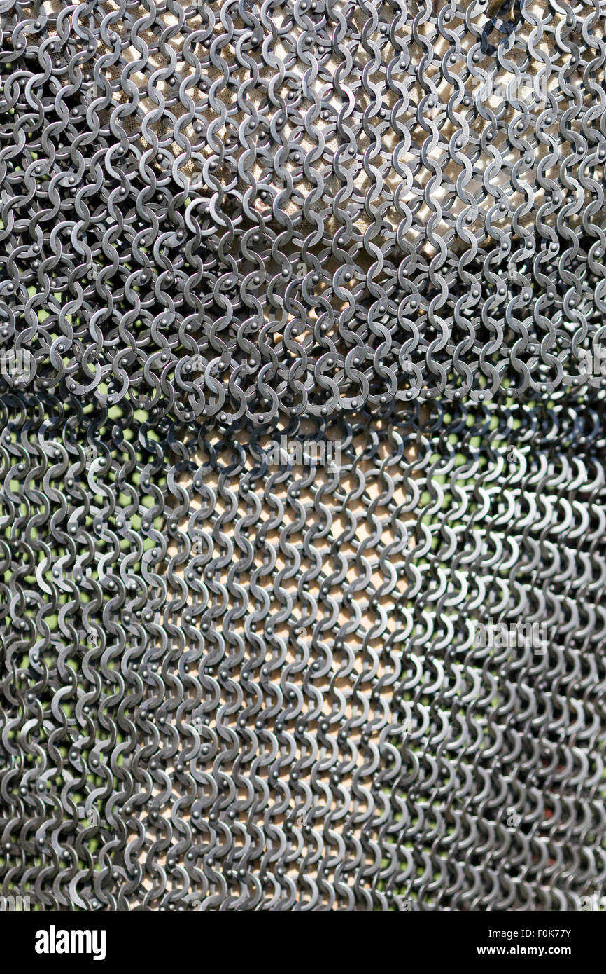Knights armor Helmet and chain mail Stock Photo - Alamy