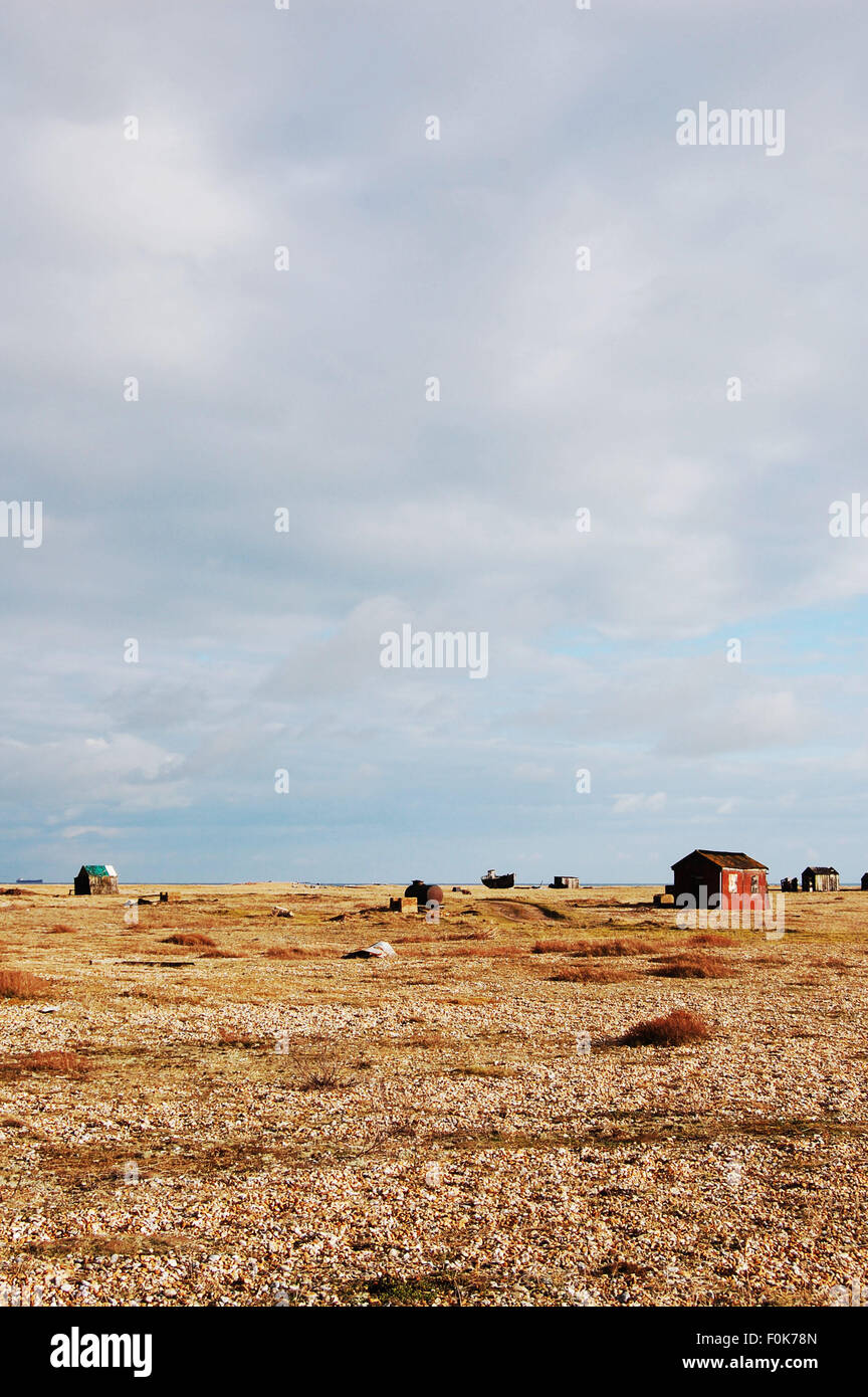 Wooden shack at Dungeness beach, Kent, England Stock Photo - Alamy
