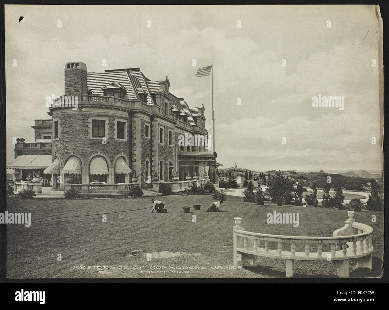 Residence of Commodore James, front view Stock Photo - Alamy