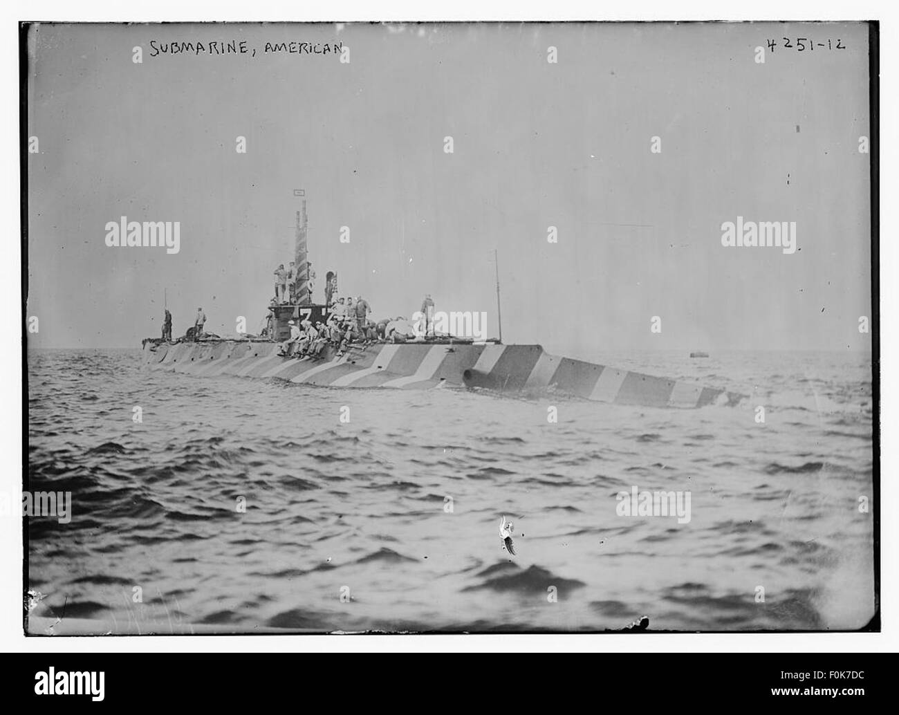 This image shows an American submarine, a vessel used by the U.S. Navy ...