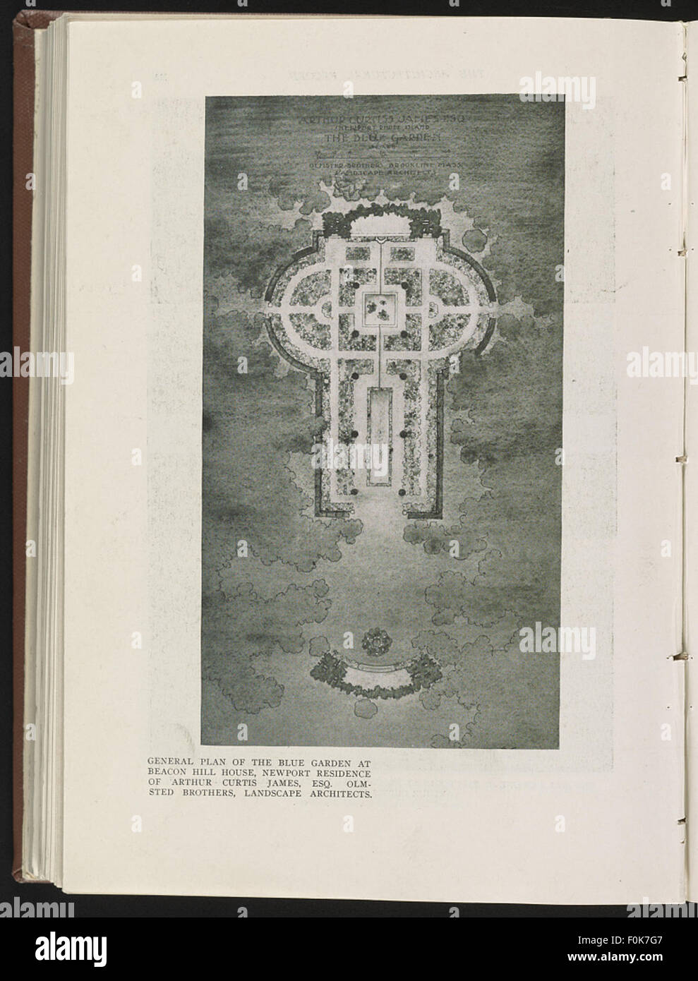 This is a general plan of the Blue Garden located in Beacon Hill, a ...