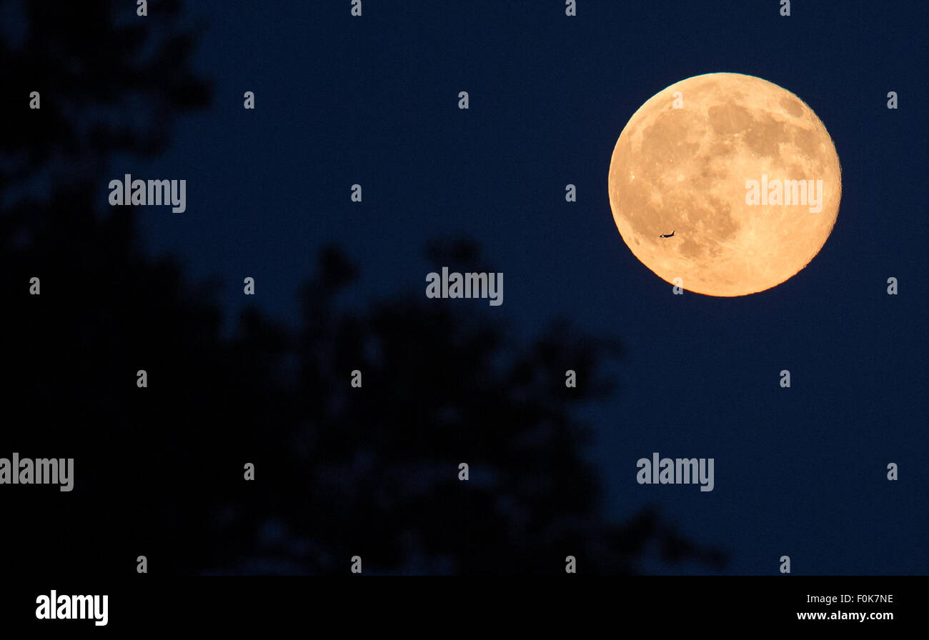 Flying in front of moon hi-res stock photography and images - Alamy