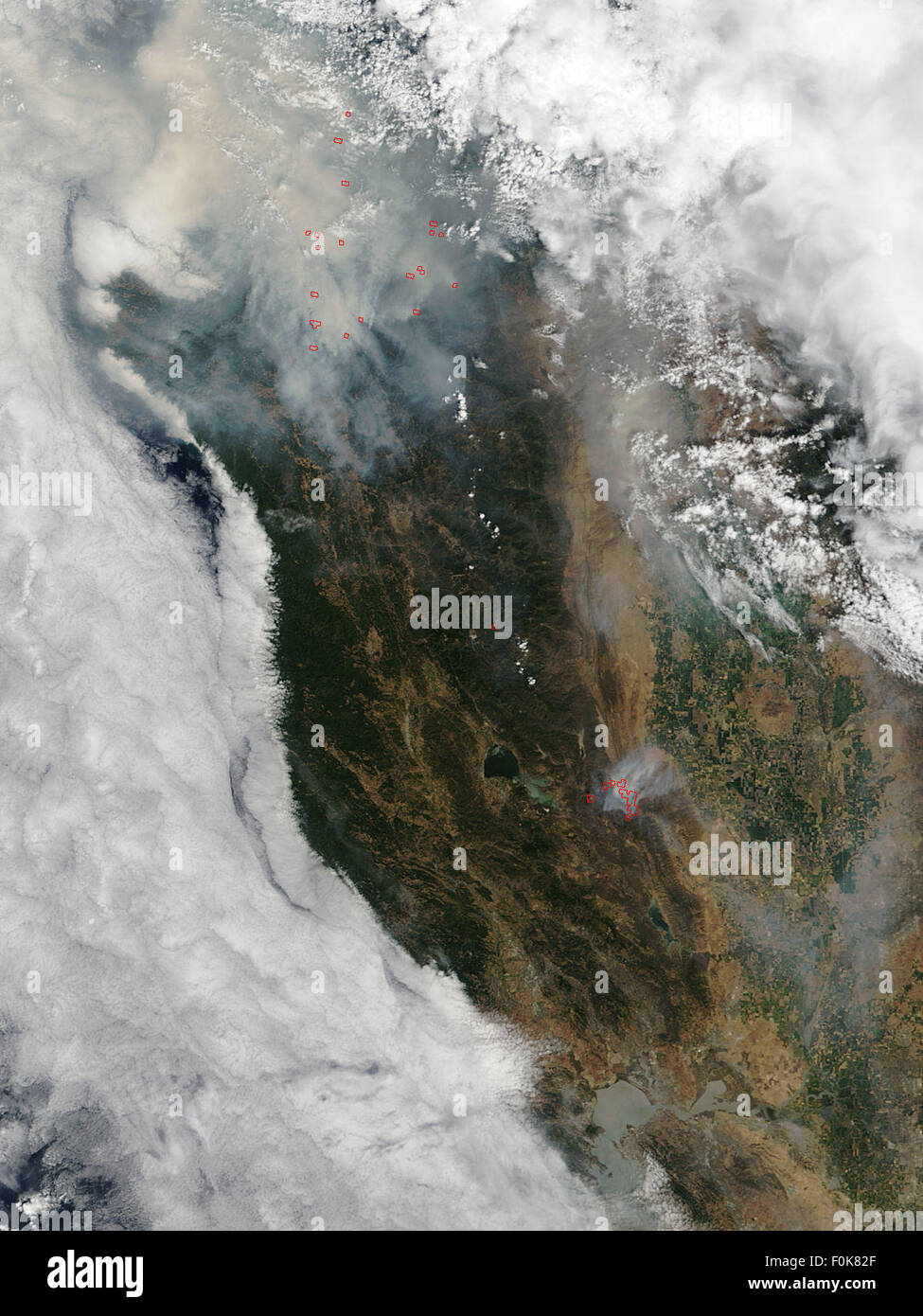 Satellite imagery captures smoke from wildfires in southwestern Oregon ...