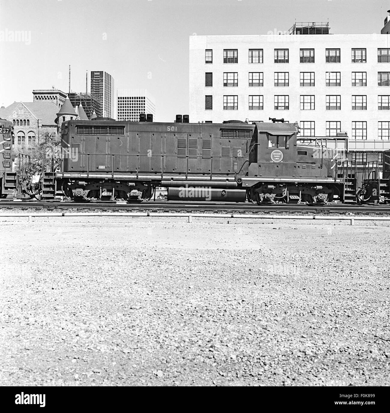 Missouri Pacific Railroad's Diesel Electric Road Switcher No. 501 was a key part of the railroad ...