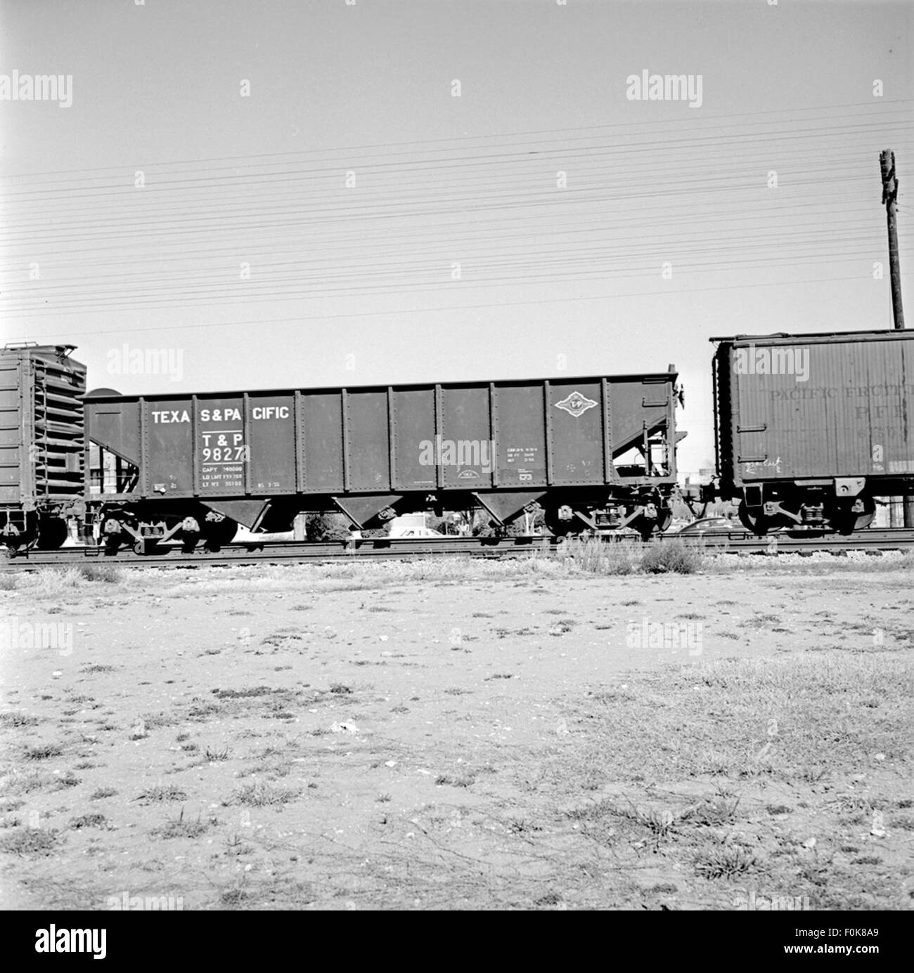 Texas & Pacific Railroad’s Triple Hopper Car No. 9827 is part of their ...