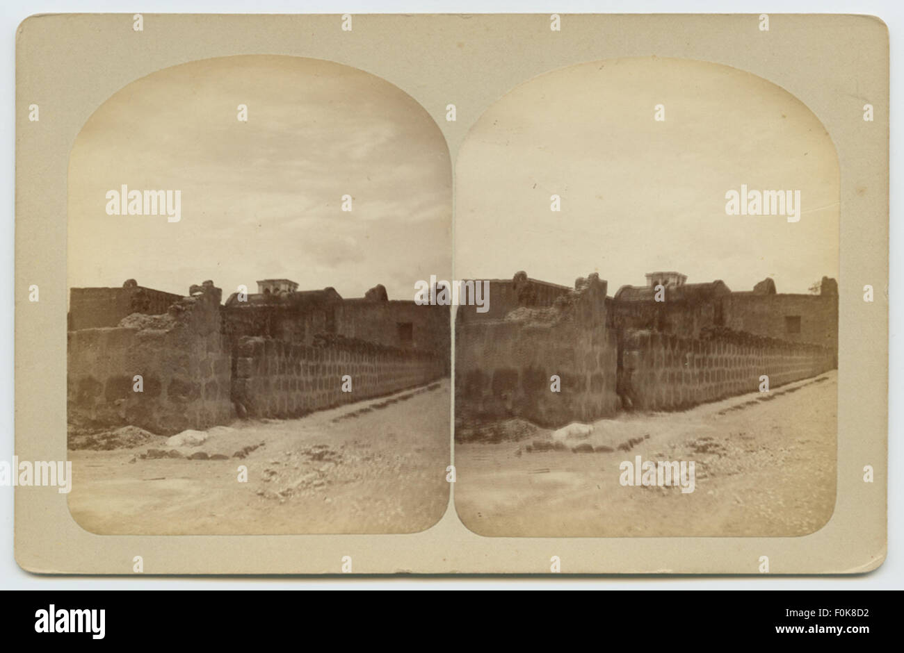 This partial view of the ruins of Black Fort was captured by General ...