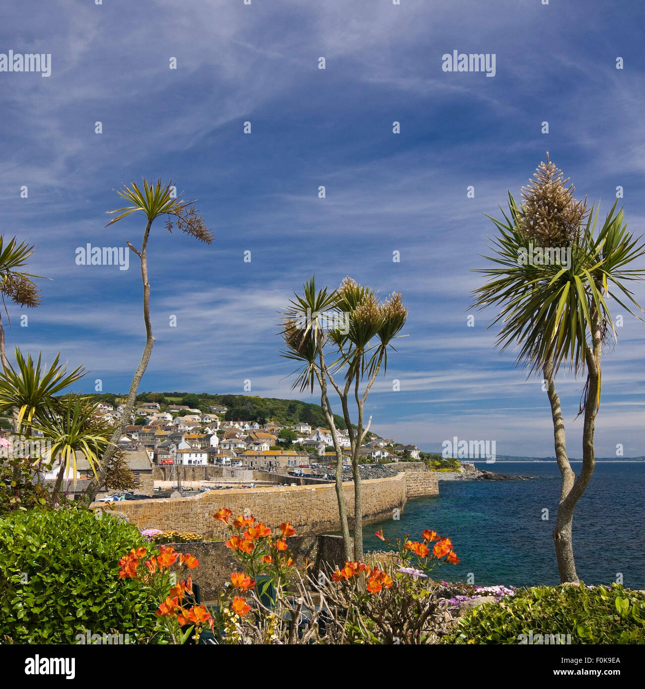Square view of Mousehole in Cornwall Stock Photo - Alamy