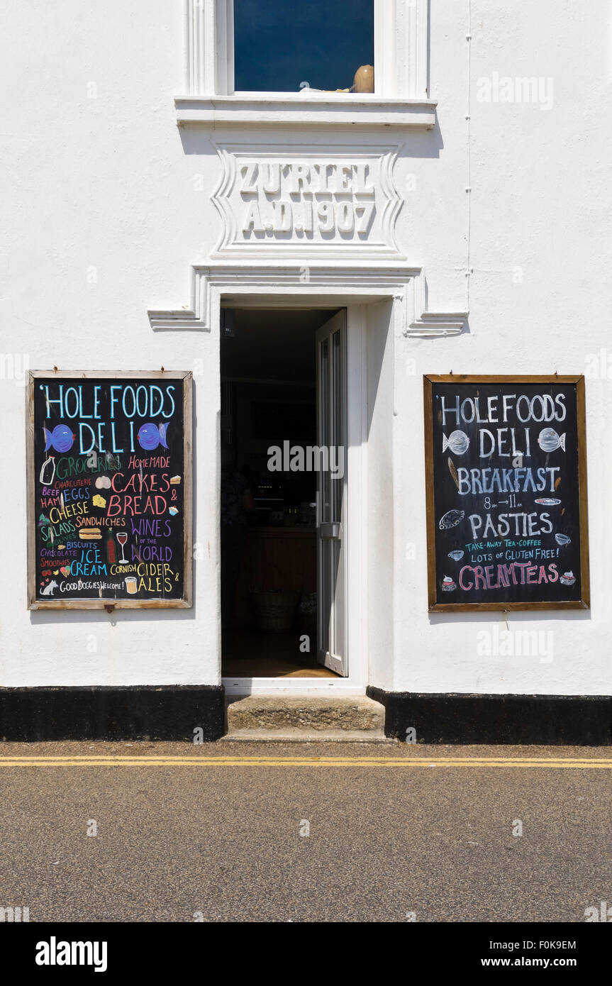 Vertical view of colourful blackboards outside a Stock Photo - Alamy