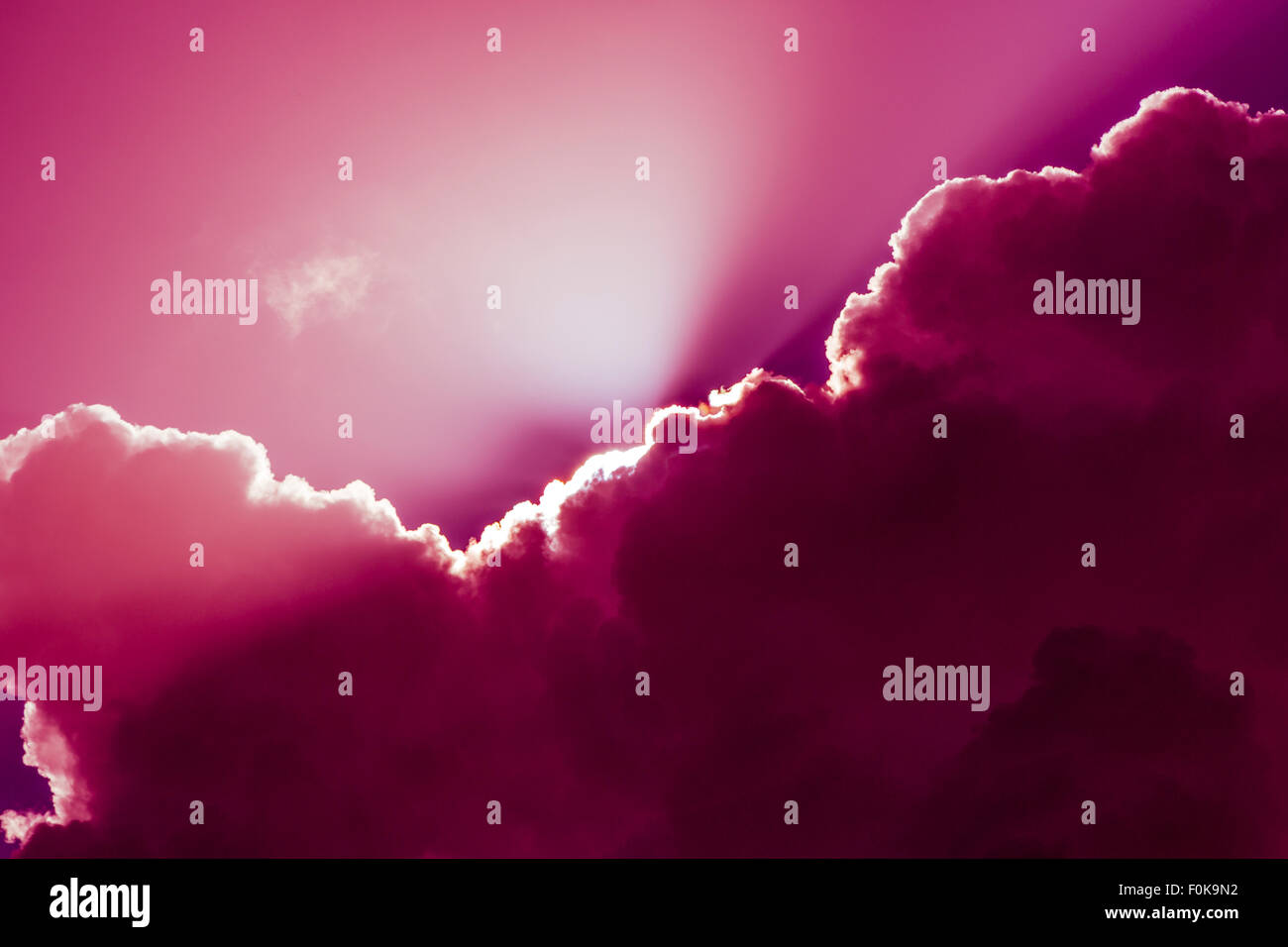 Wonderful coloured cloud formations in Cornwall, UK Stock Photo - Alamy