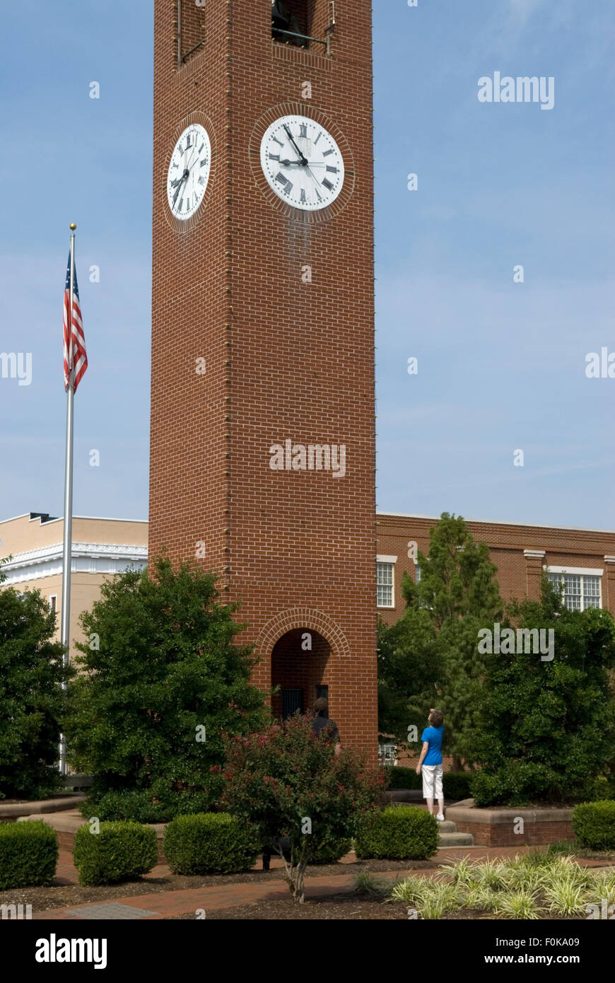 Spartanburgs iconic town clock hi-res stock photography and images - Alamy