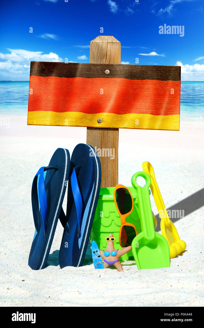 German flag beach hi-res stock photography and images - Alamy