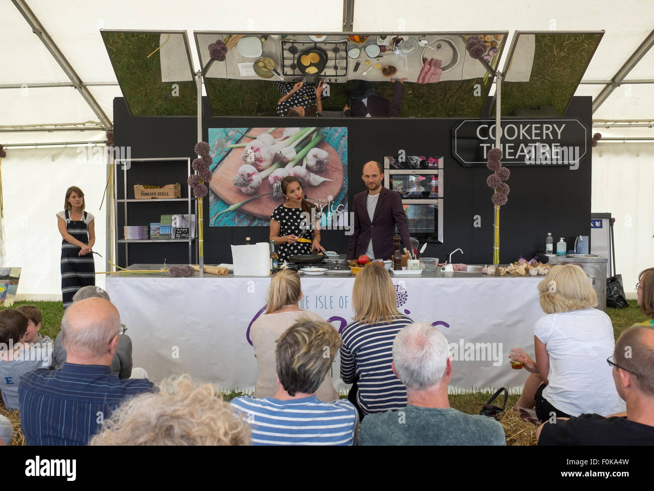 Chef Rachel Khoo demonstrates at the Cookery Theatre at the Isle of ...
