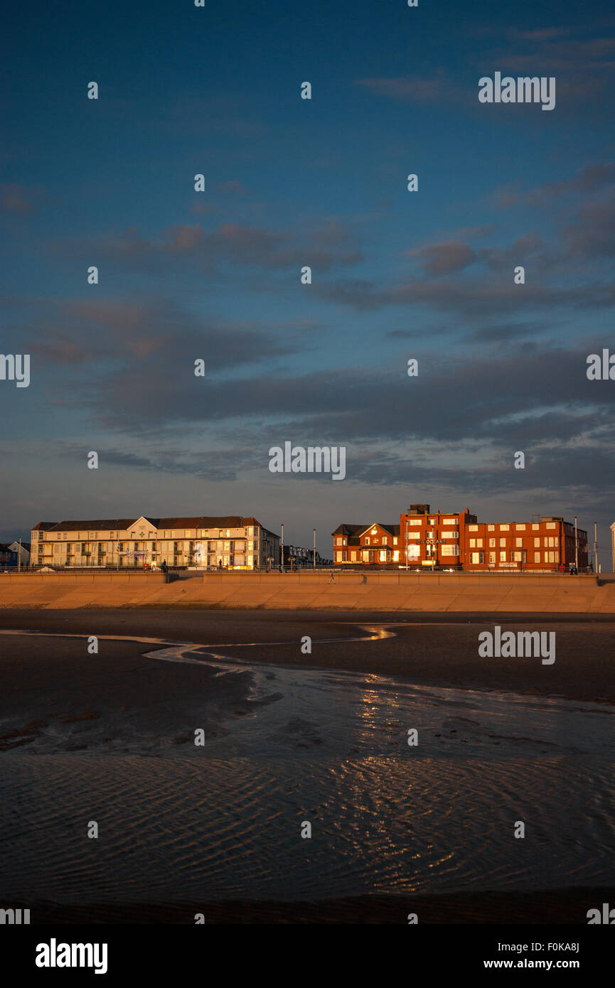 Blackpool, UK. 17th August, 2015. UK Weather: After a hot and sunny day ...