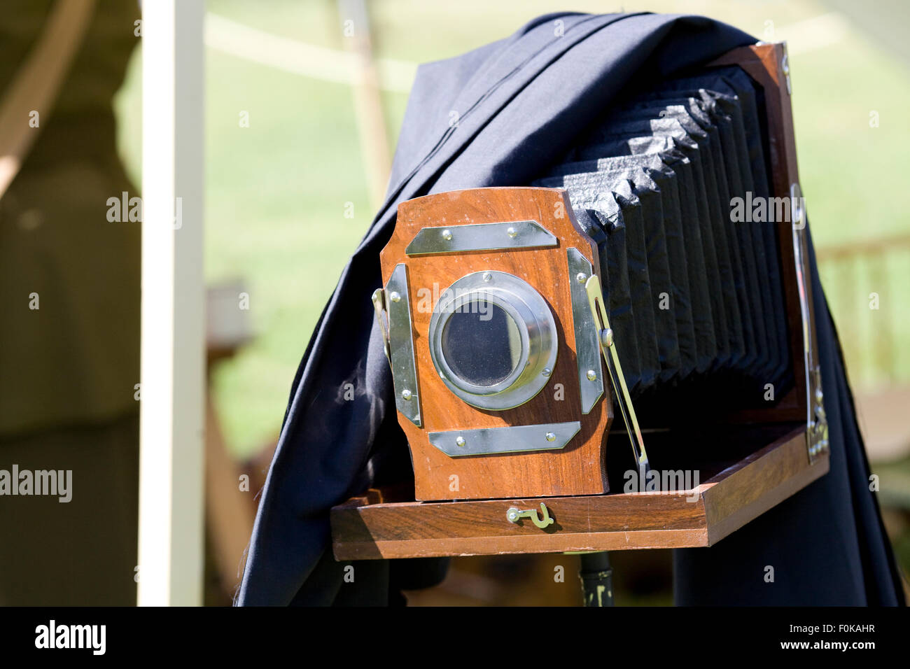 World war 1 Victorian whole plate Field Camera Stock Photo - Alamy