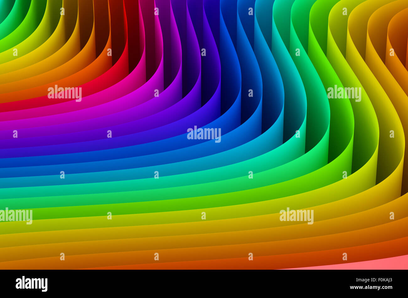 Abstract rainbow colors wave background Stock Photo - Alamy