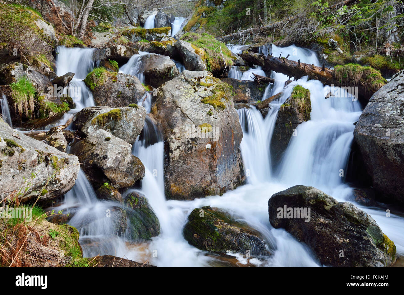 Whitewater in the spring Pyrenees Stock Photo - Alamy