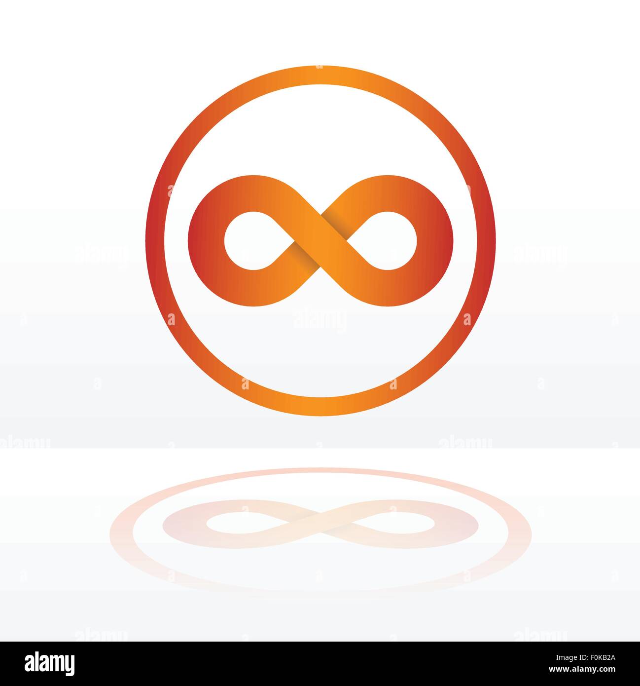 orange infinity symbol vector illustration Stock Vector Image & Art - Alamy