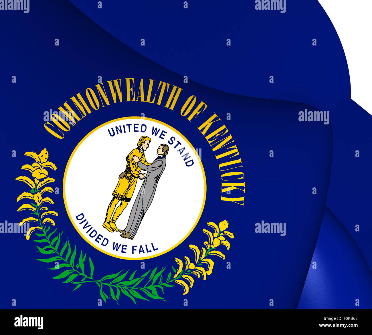 Kentucky flag waving hi-res stock photography and images - Alamy