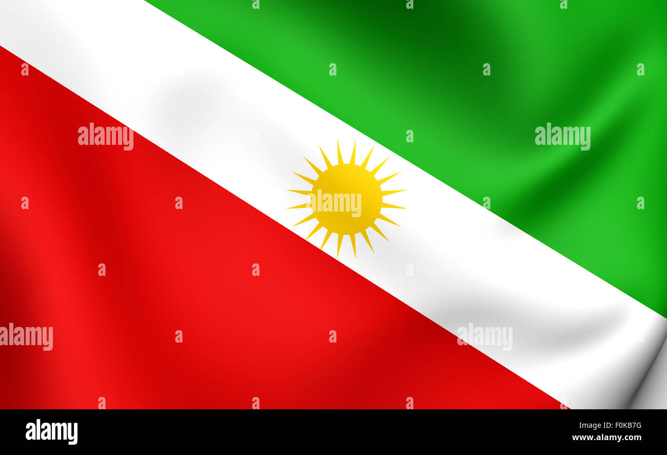 3D Flag of the Acara, Brazil. Close Up Stock Photo - Alamy