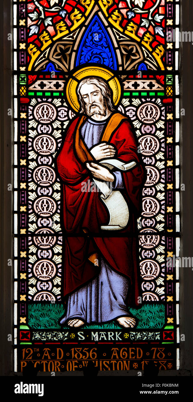 Saint Mark stained glass, East Window, St. Mary the Virgin Church ...