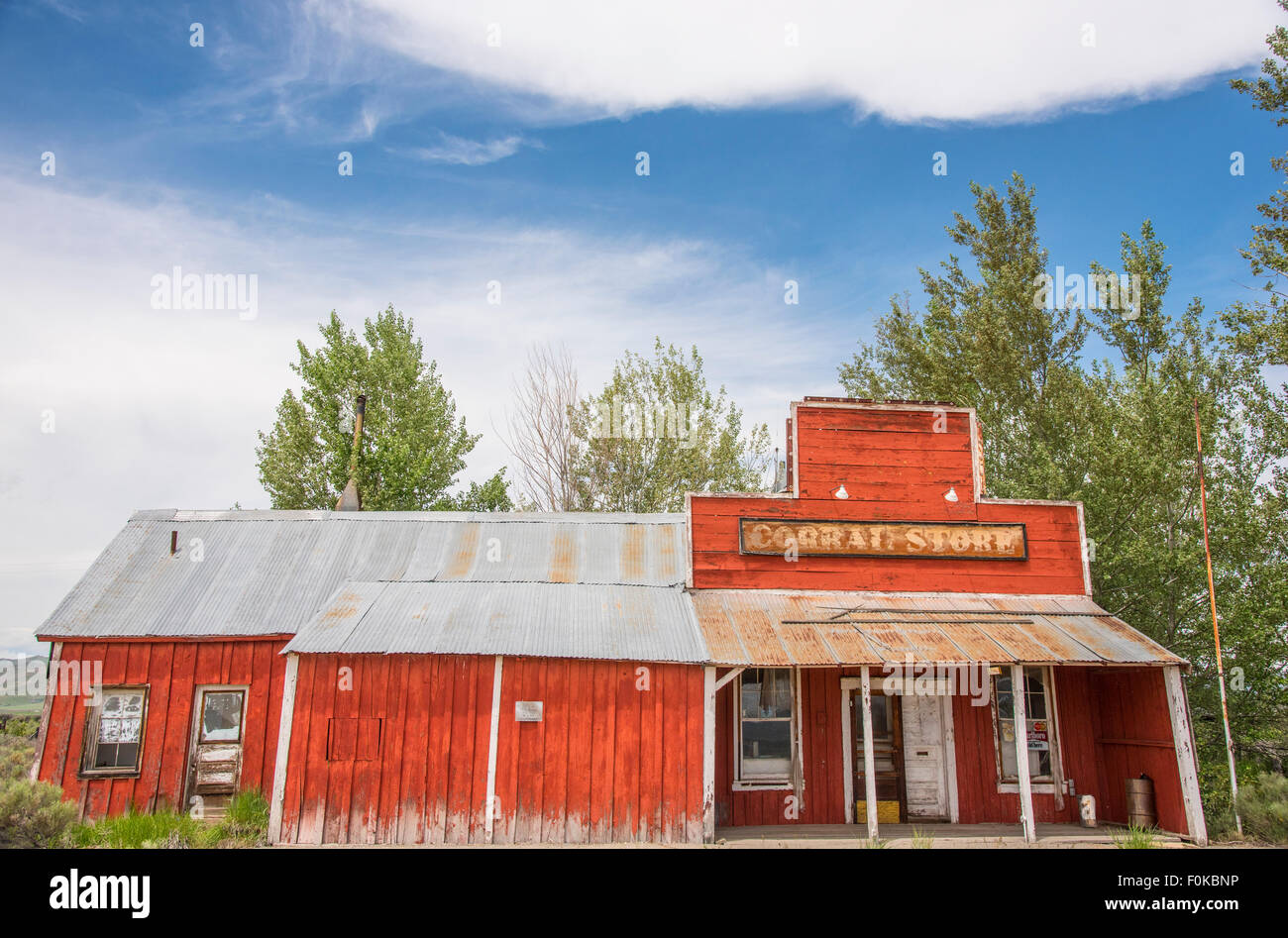 Americana, Historic Corral Store, Camas Prairie-Fairfield,Idaho, USA ...