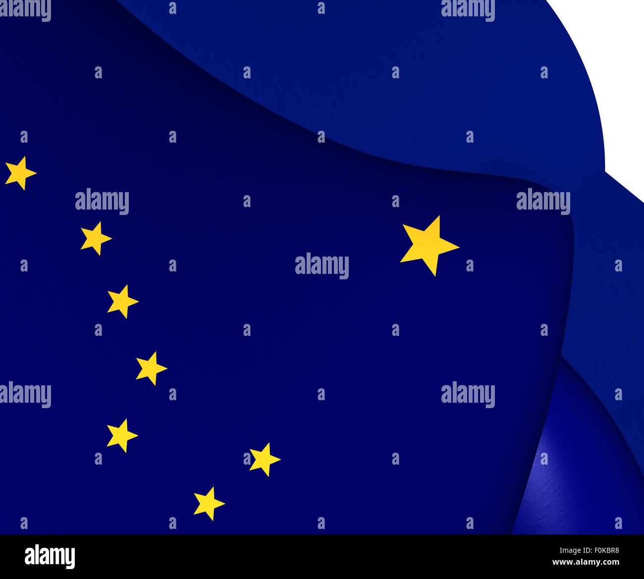 Flag of Alaska. Close Up Stock Photo - Alamy