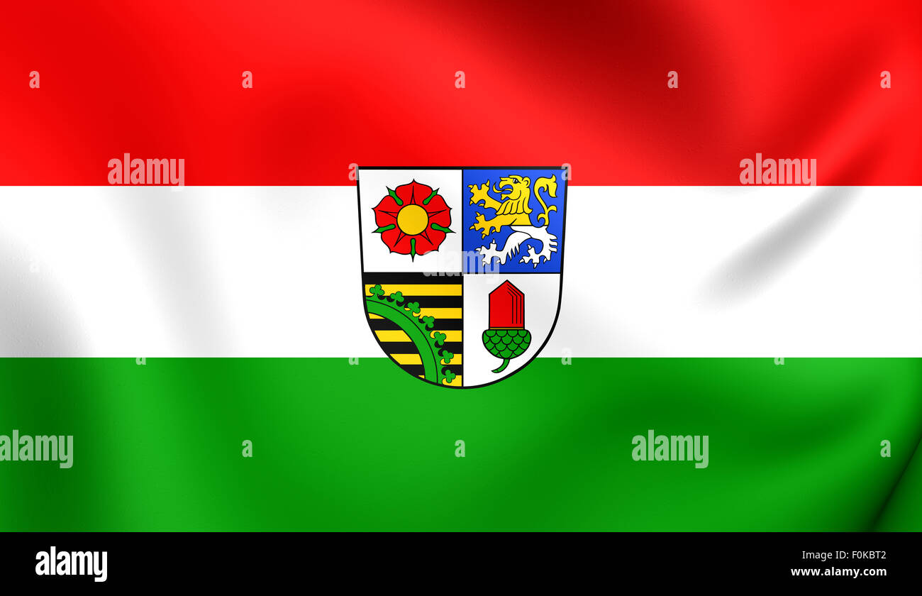 3D Flag of the Altenburger Land, Germany. Close Up Stock Photo - Alamy