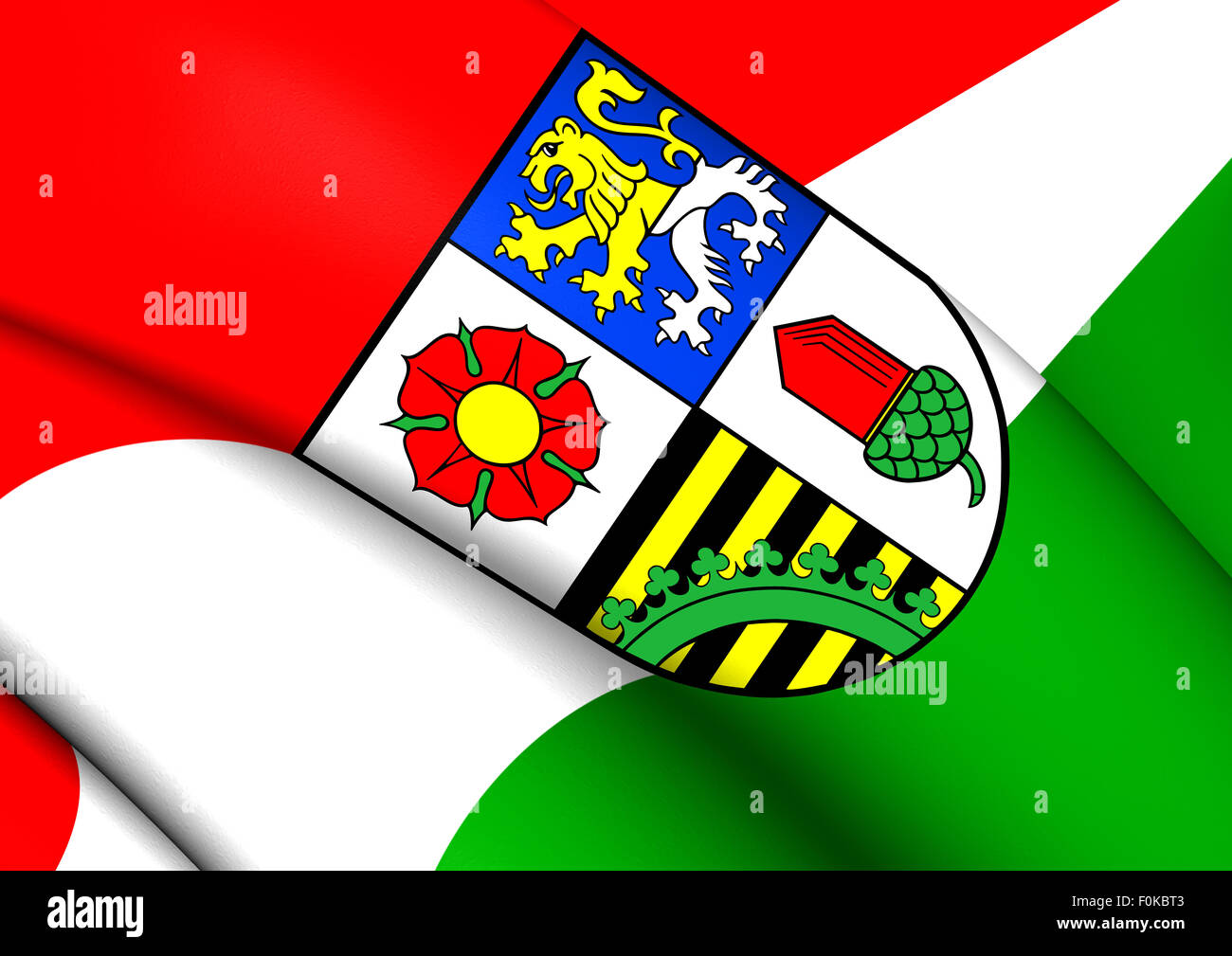 Flag of Altenburger Land, Germany. Close Up Stock Photo - Alamy