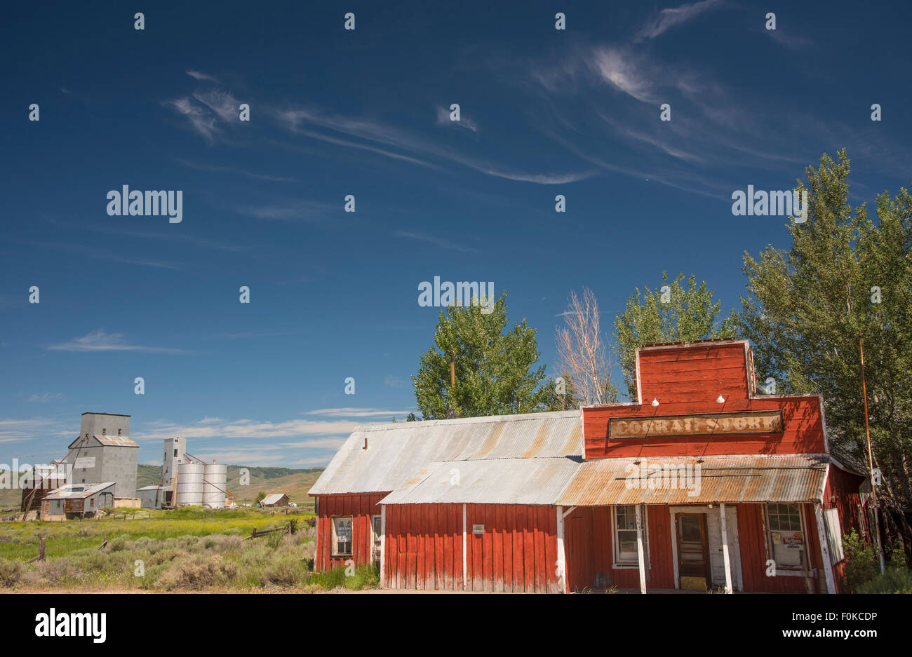 Americana, Historic Corral Store, Camas Prairie-Fairfield, Idaho, USA ...