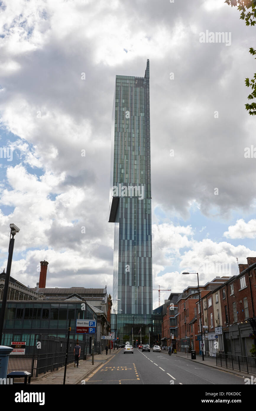 The Beetham tower on Deansgate seen from the liverpool road Manchester ...