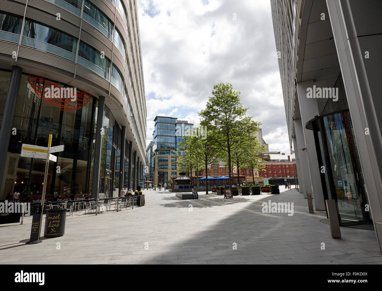 hardman square spinningfields Manchester England UK Stock Photo - Alamy