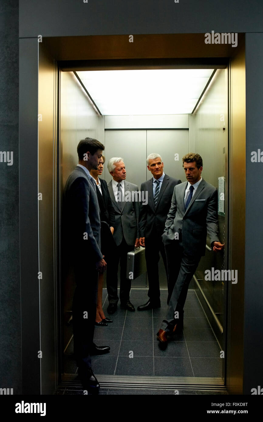 People Inside Elevator