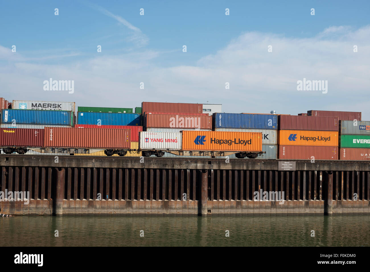 Rail-freight terminal Cologne Germany Stock Photo - Alamy