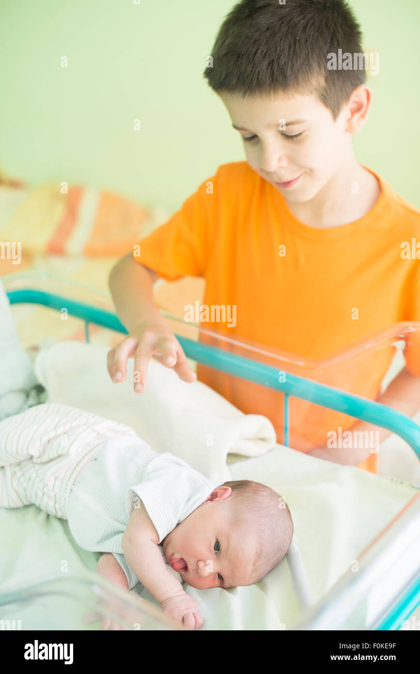 Brother and sister in hospital hi-res stock photography and images - Alamy