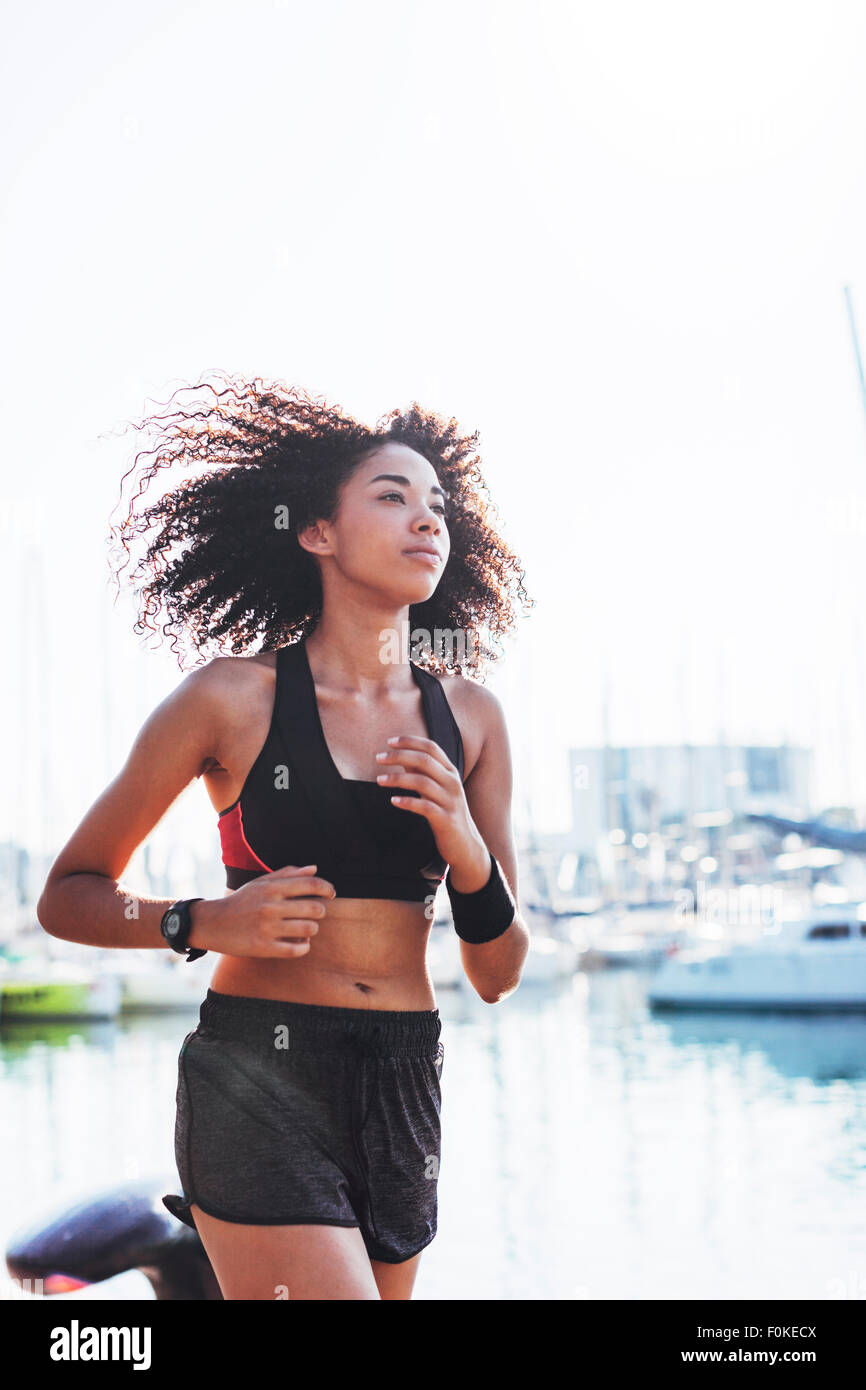 Spain barcelona female jogger hi-res stock photography and images - Alamy