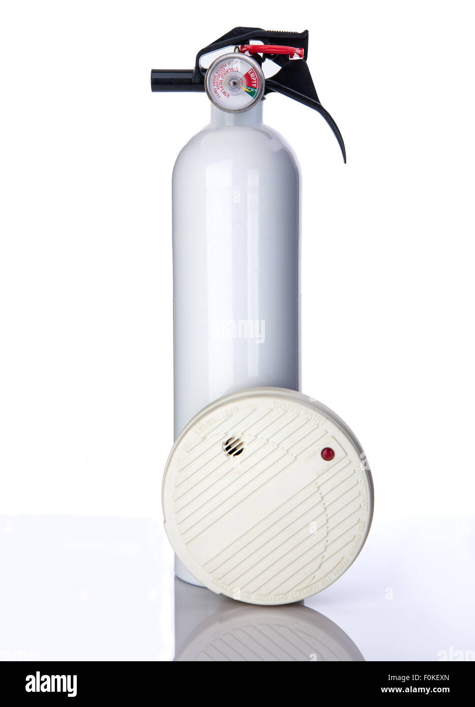 Smoke detector with alarm for fire safety Stock Photo - Alamy