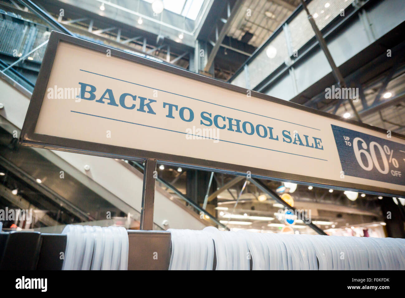 Back-to-school promotion at the Gap Old Navy brand store in Herald ...