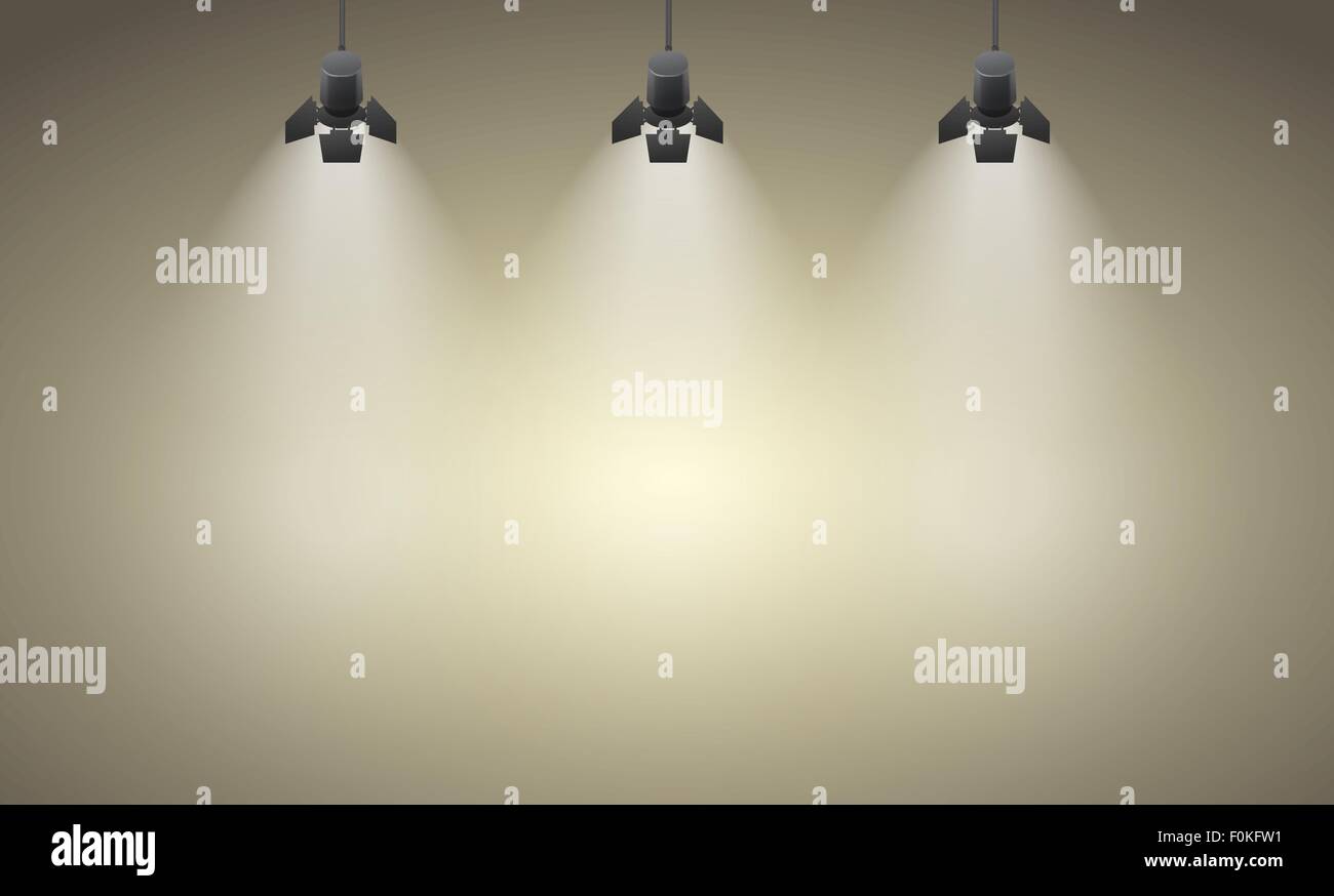 Yellow spotlights Stock Vector Images - Alamy