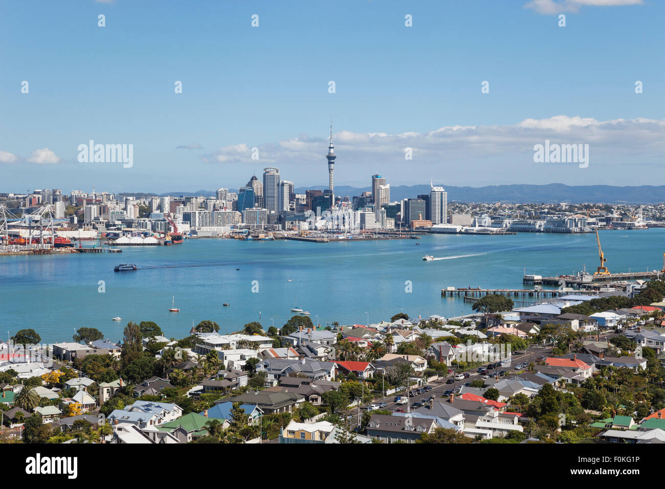 New Zealand, Auckland, Skyline, City Center, Central Business District ...