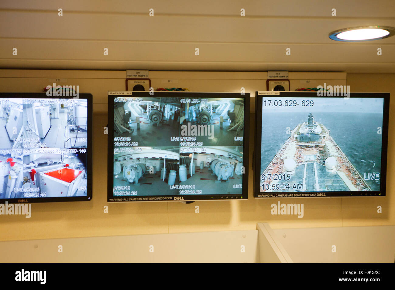 The engine control room inside a modern cruise liner The Celebrity ...