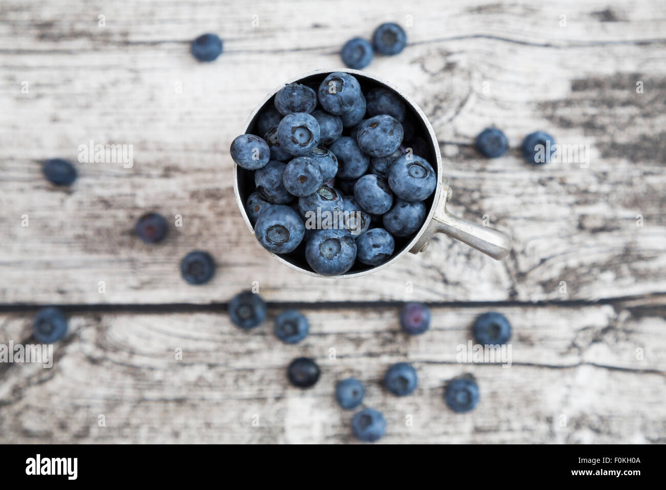 Cup of blueberries Stock Photo - Alamy