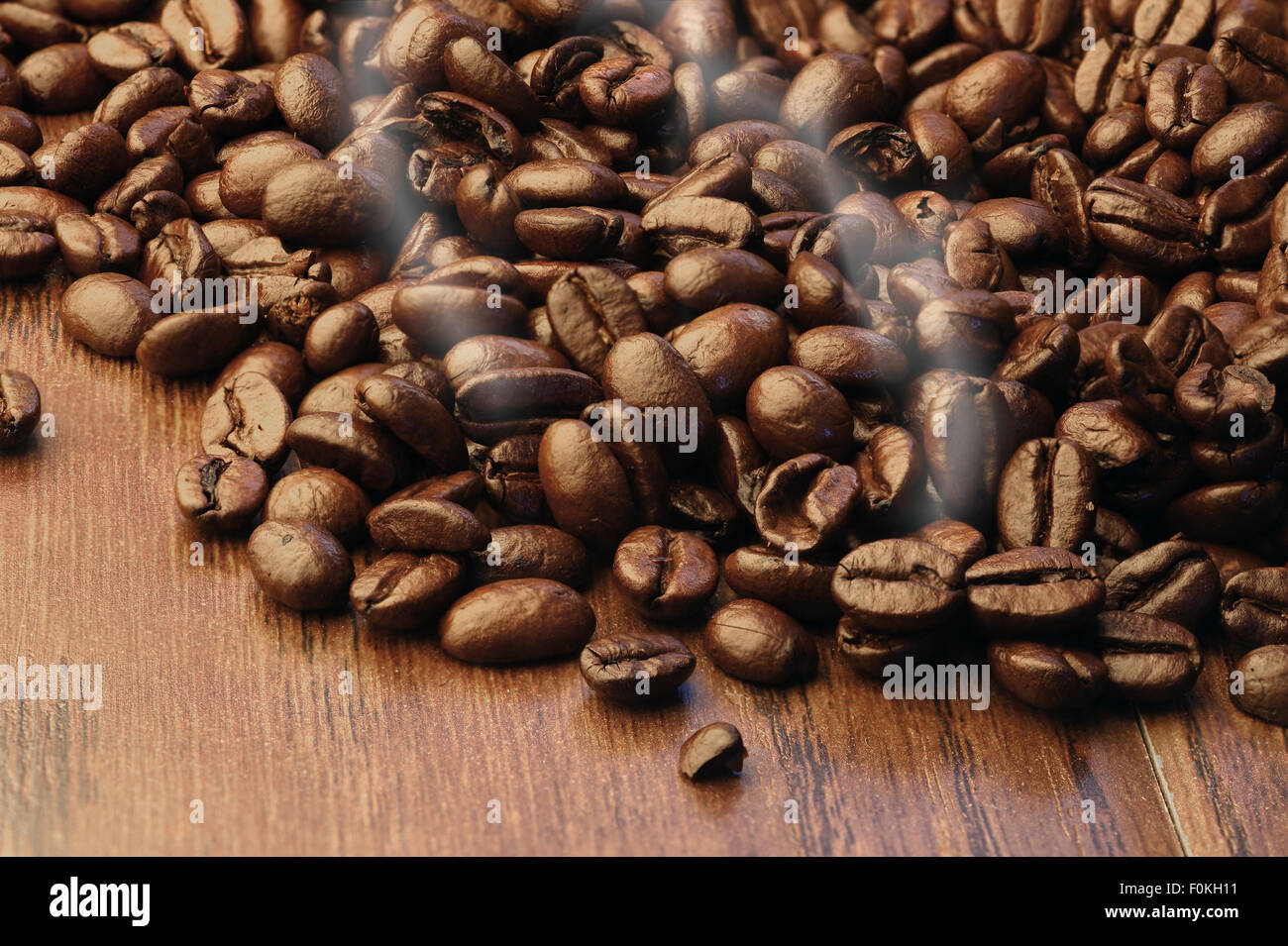 Fresh roasted coffee beans Stock Photo - Alamy