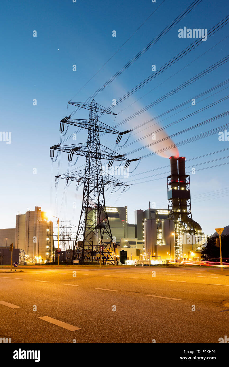 Germany, Hamburg, coal power station Stock Photo - Alamy