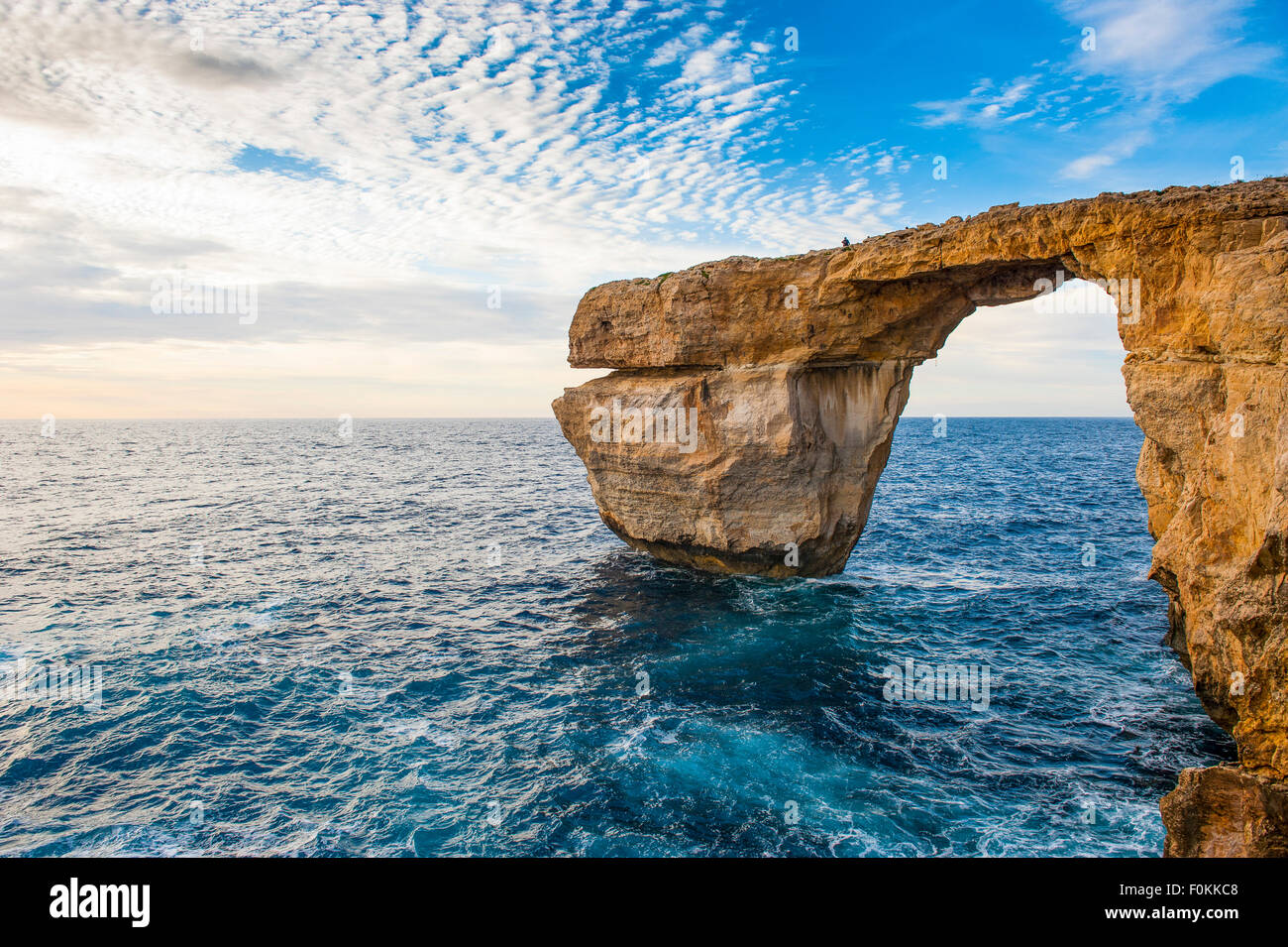 Malta, Gozo, Natural Arch, Azure Window Stock Photo - Alamy
