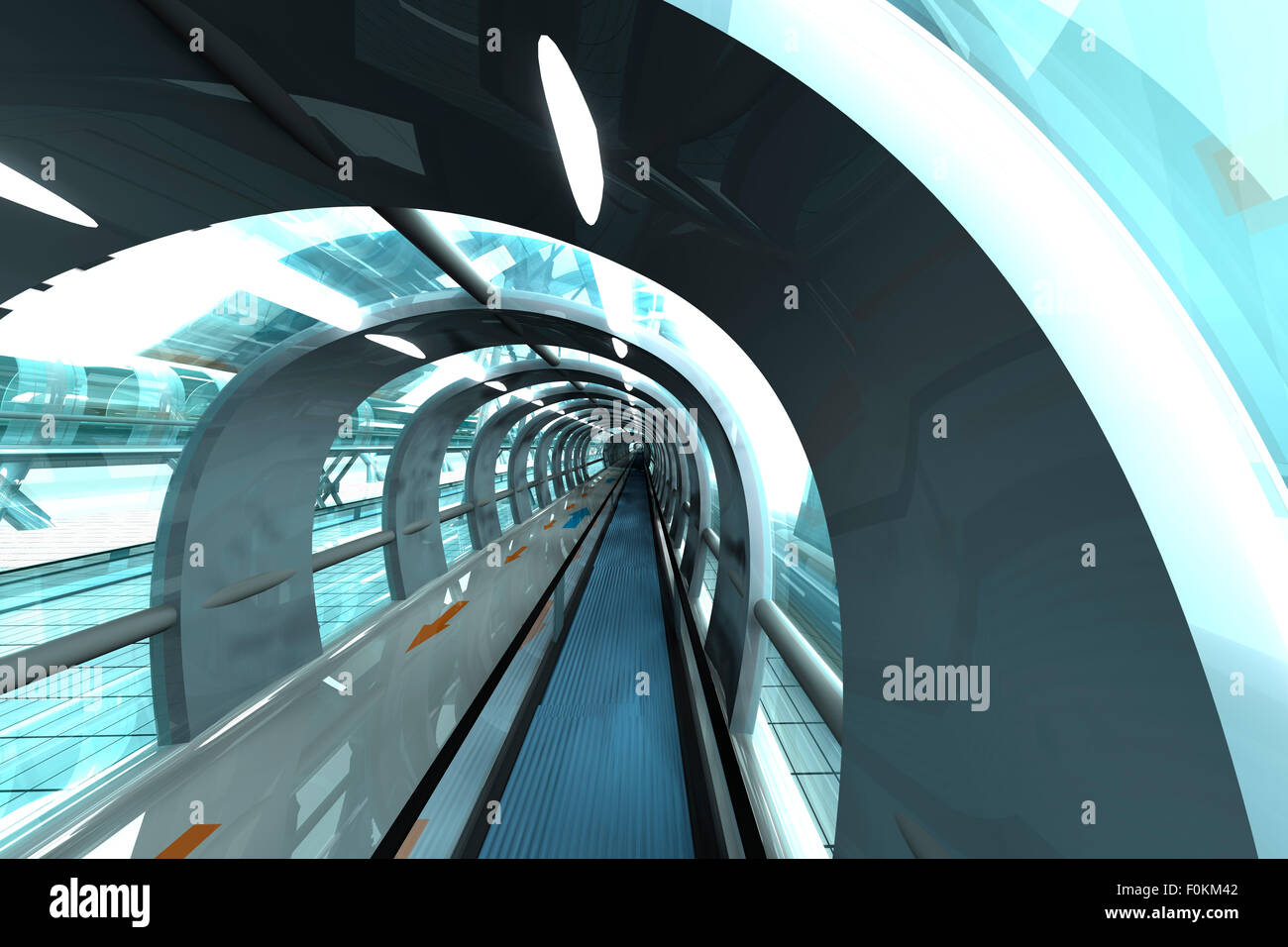 Futuristic subway or train station hi-res stock photography and images ...