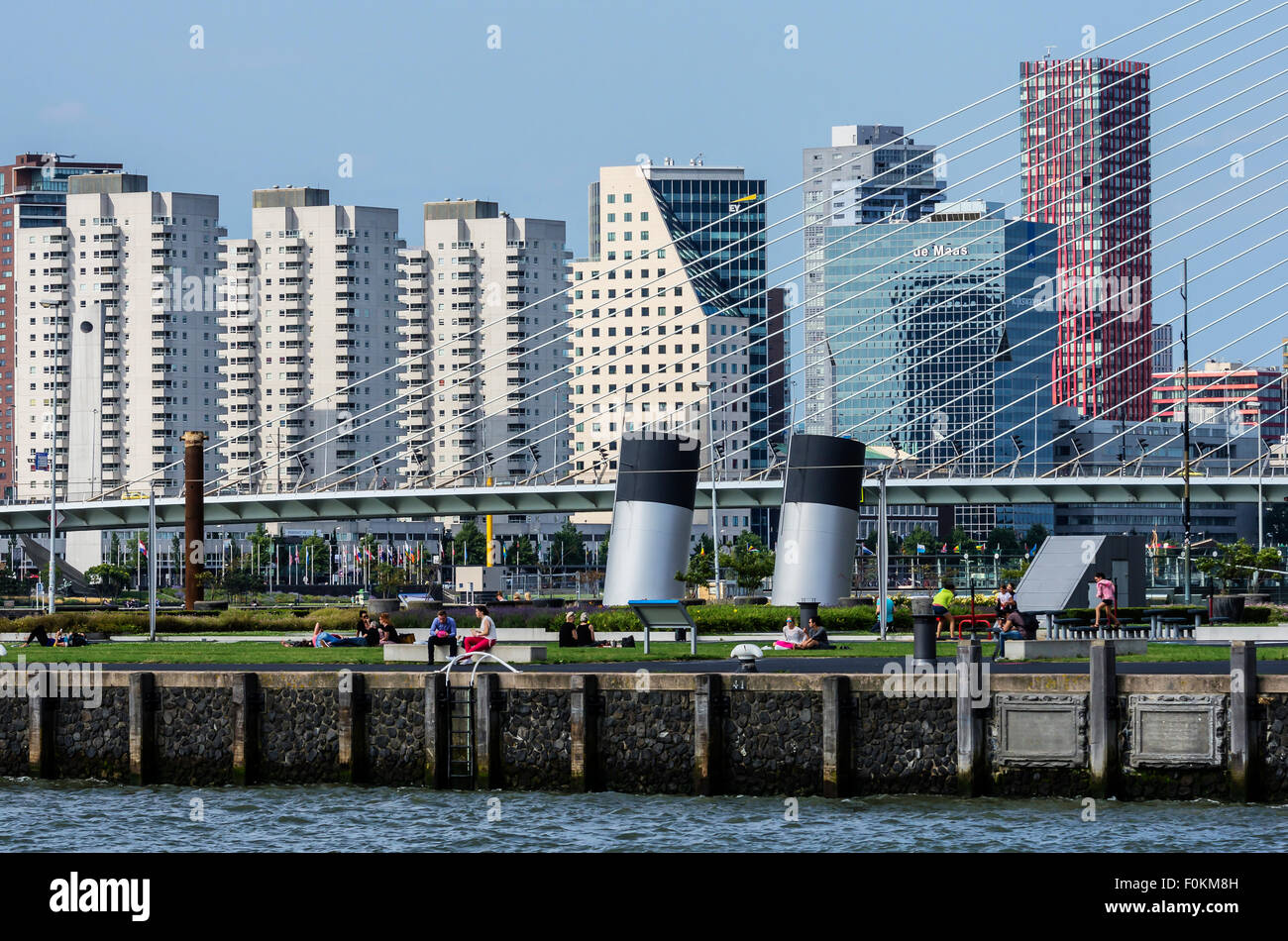Netherlands, Rotterdam, view to city centre Stock Photo - Alamy