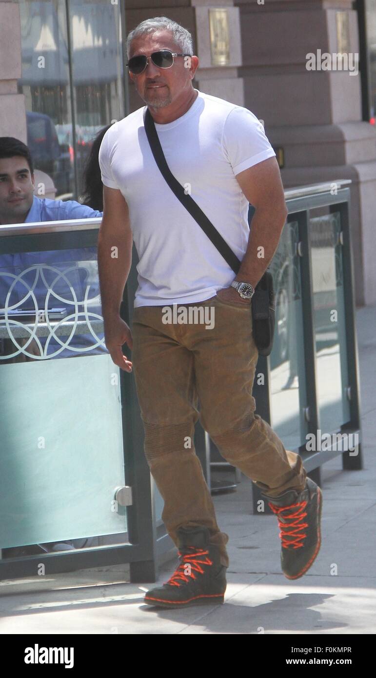 Dog trainer Cesar Millan goes shopping in Beverly Hills Featuring ...