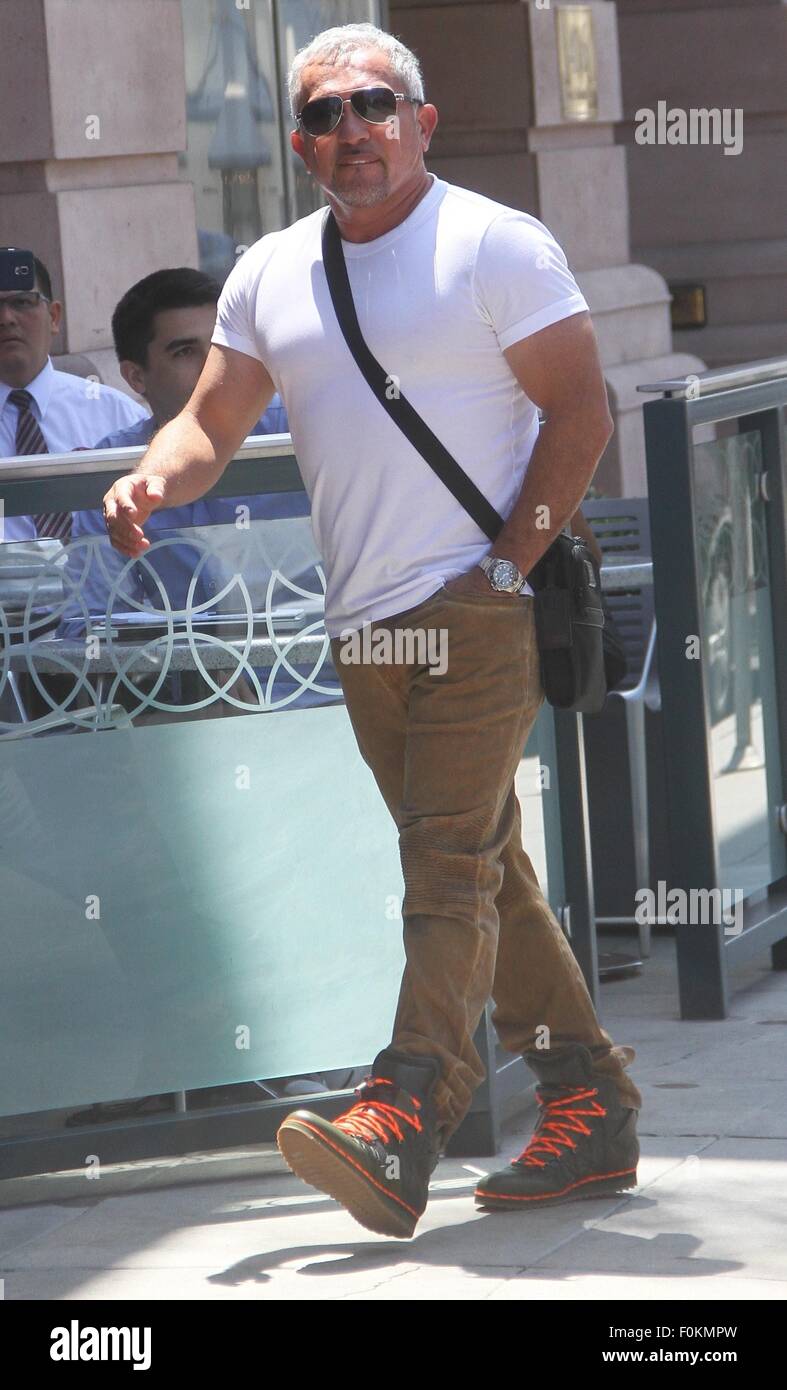 Dog trainer Cesar Millan goes shopping in Beverly Hills Featuring ...