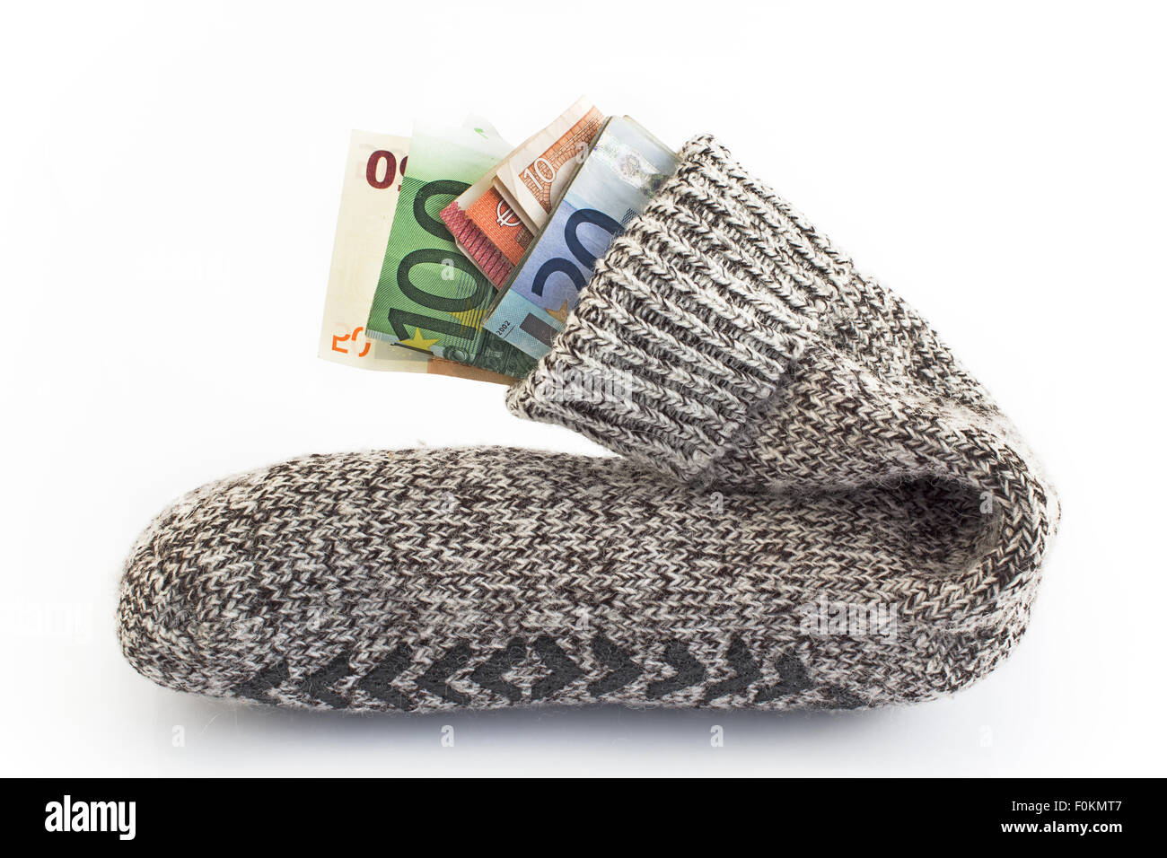 Money in sock hi-res stock photography and images - Alamy